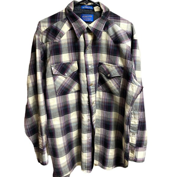 Pendleton | Shirts | Vintage Pendleton Western Wear Snap Up Shirt ...